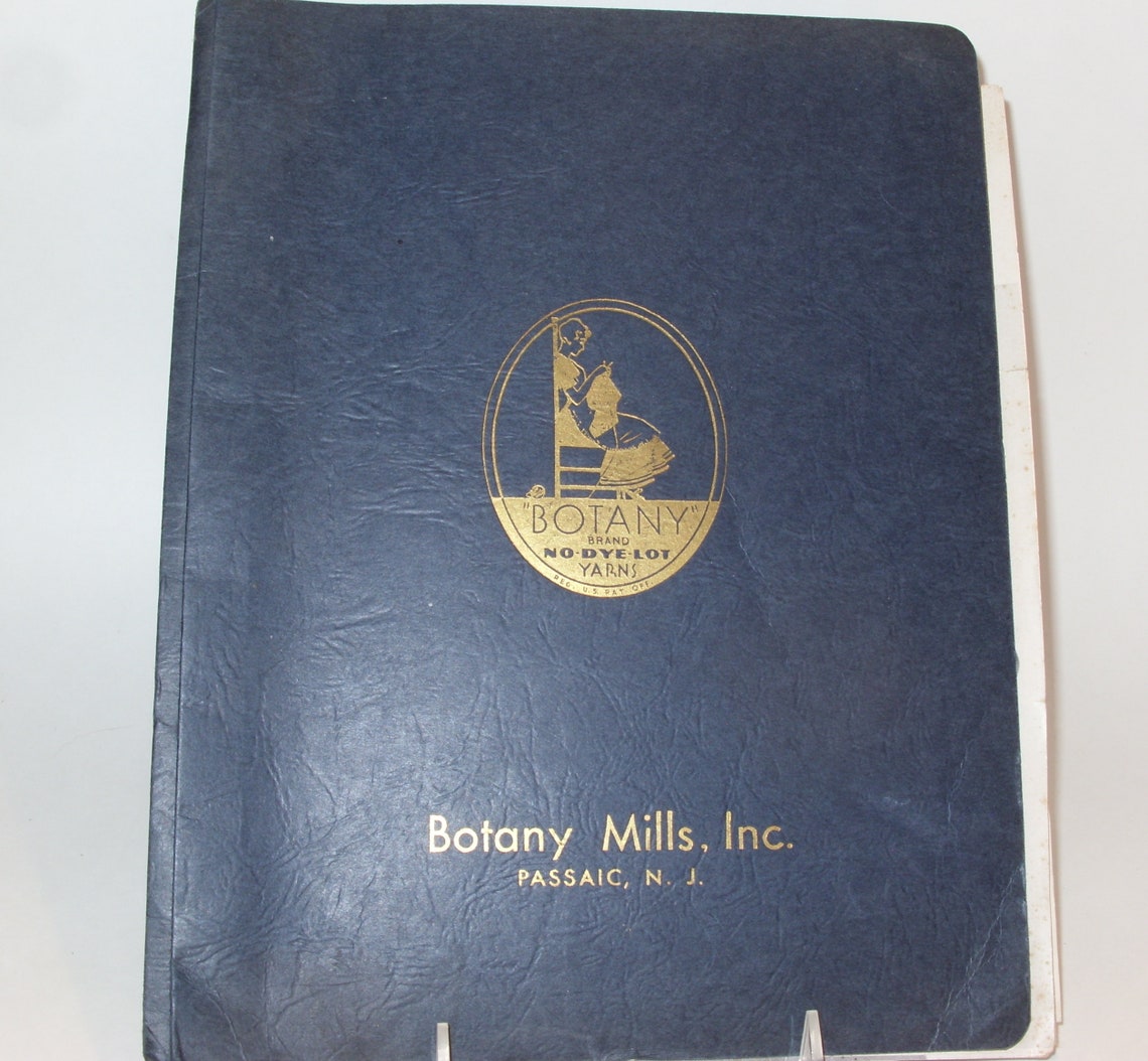 Botany Mills 1950's Knitting Patterns in Folder 26 - Etsy