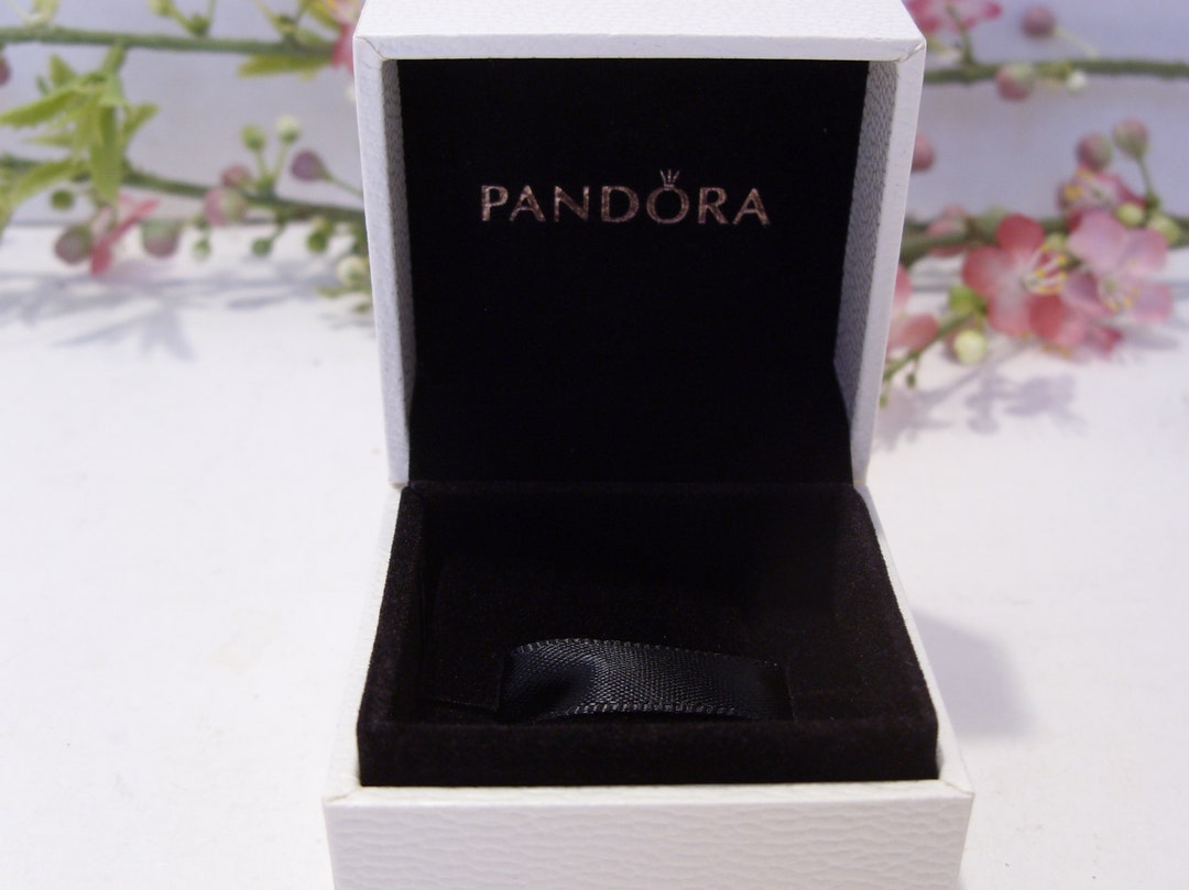Pandora NOS Ring or Charm Jewelry Box in Cardboard Sleeve Hinged Box ...