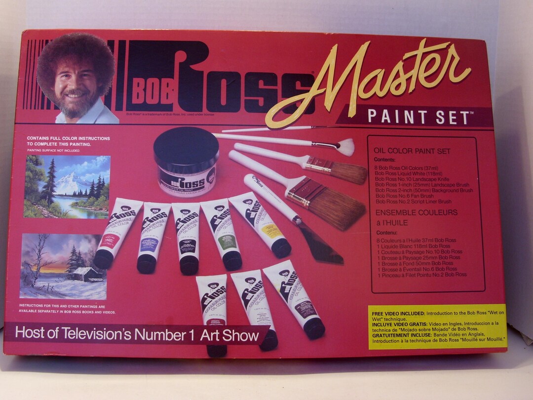 Vintage Bob Ross Master Paint Set, 1990s Oil Paints (used) - Etsy Canada