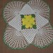 Large Vintage Crocheted Yellow Rose Doily - Etsy
