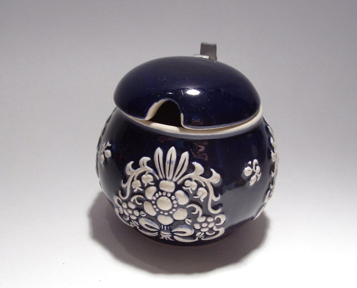 Hohr German Pottery Mustard Condiment Pot Reinhold Merkelbach | Etsy