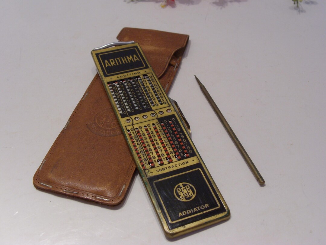 Arithma Addiator Vintage Addition and Subtraction Calculator in Genuine ...