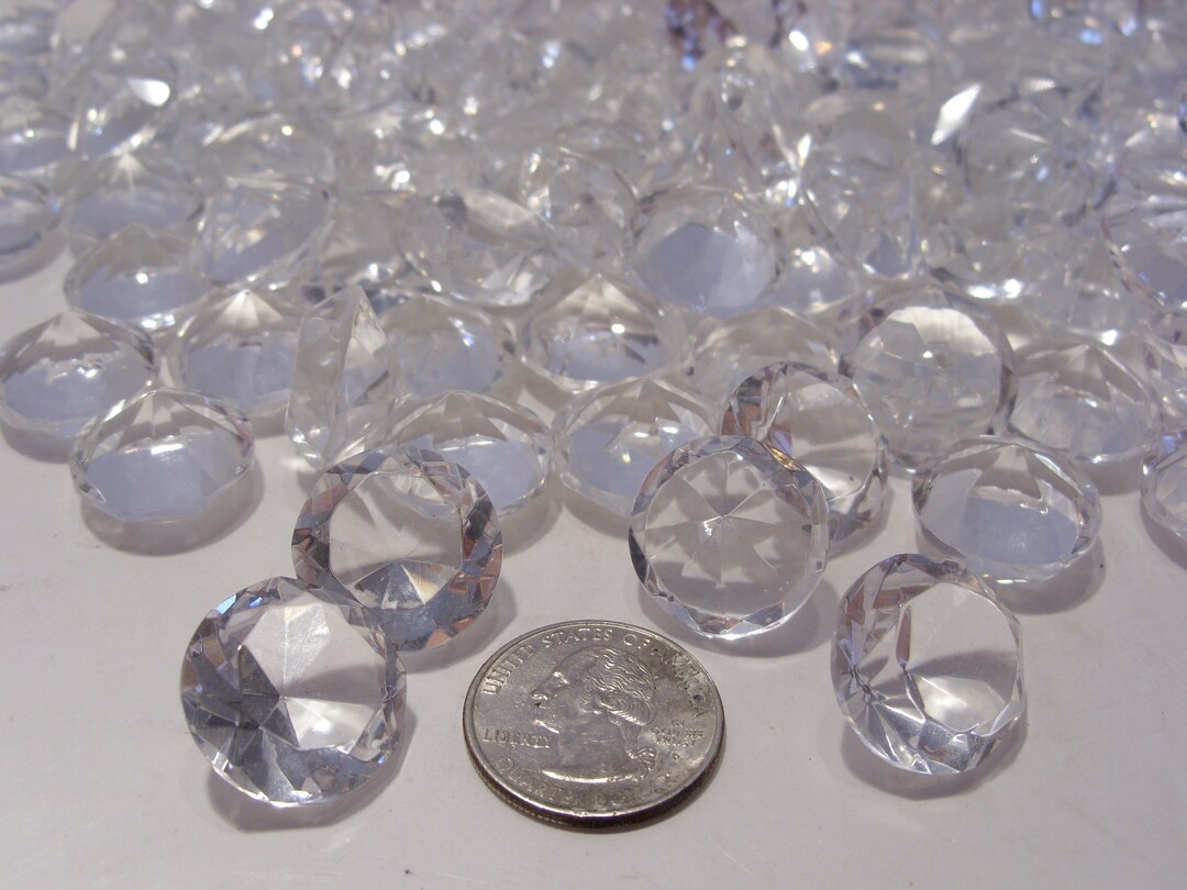 Diamond Shape Faceted Crystal 20mm Jewel Home Decor, Wedding Table ...