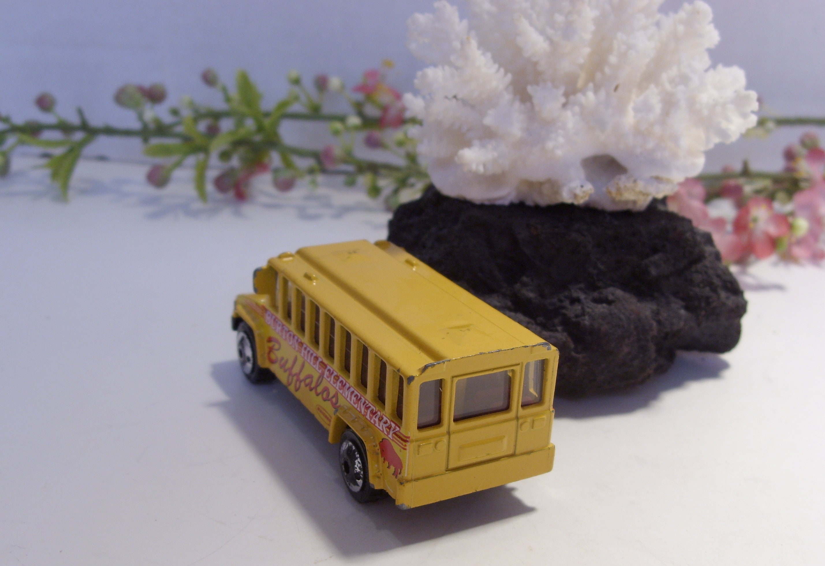 Matchbox Yellow School Bus Burton Hills Elementary With - Etsy