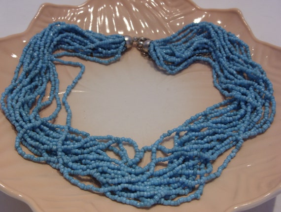 Multi strand seed bead necklace store