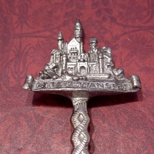 Vintage Neuschwanstein Castle Souvenir Spoon: Bavarian Travel ...