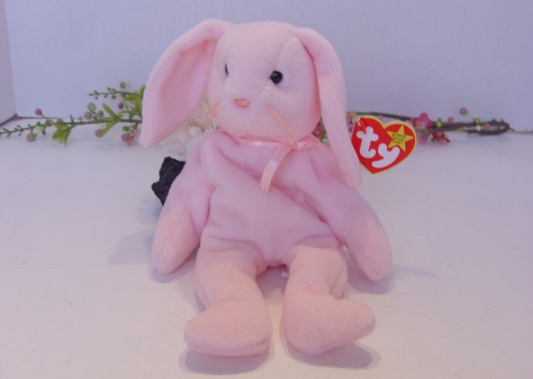 Ty Beanie Baby Hoppity is a Pink Bunny Rabbit RARE With ERRORS ...