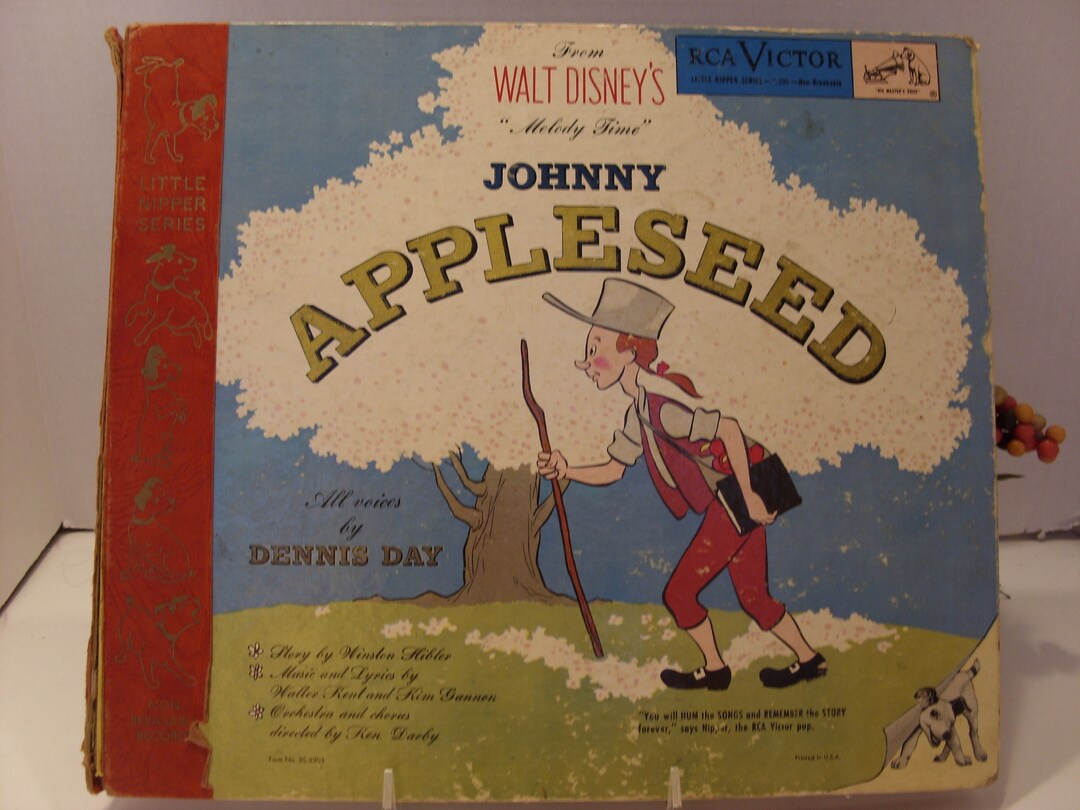 Walt Disney's Johnny Appleseed Set of Three 78 Records RCA Victor ...