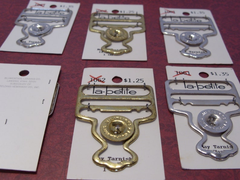 Overalls Hooks Buttons Fasteners Group of Six La Petite NOS Vintage 4 ...