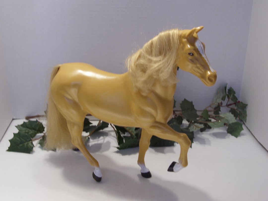 Barbie Horse Dallas Golden Palomino Toy Horse 1980's Vintage Barbie ...