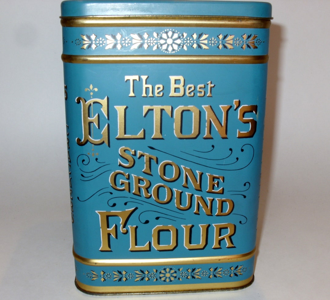 The Best Elton's Stone Ground Flour Replica Tin Celebrated Cracker Tin ...