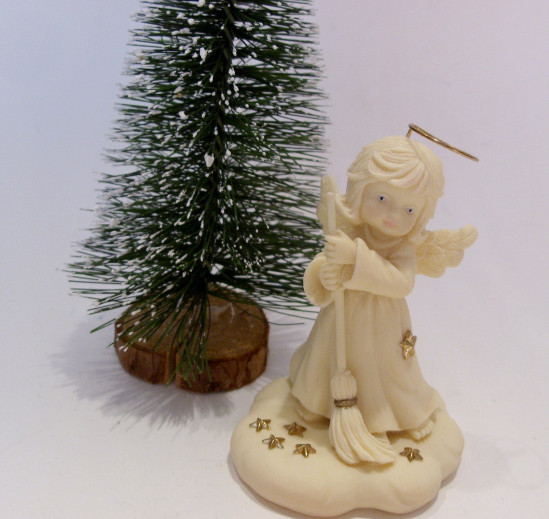 Heavenly Angels by Tom Rubel "you Work Like an Angel" Figurine Vintage ...