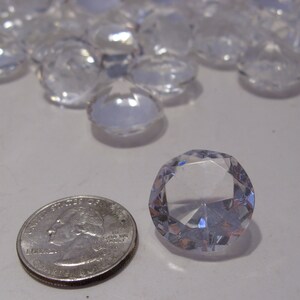 Diamond Shape Faceted Crystal 20mm Jewel Home Decor, Wedding Table ...