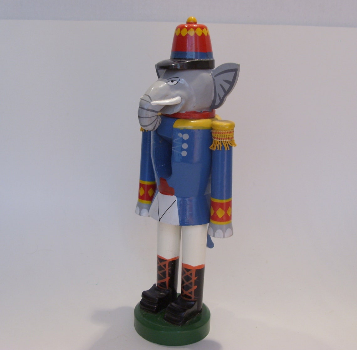 Large Elephant Nutcracker Vintage Wooden Elephant Nutcracker | Etsy