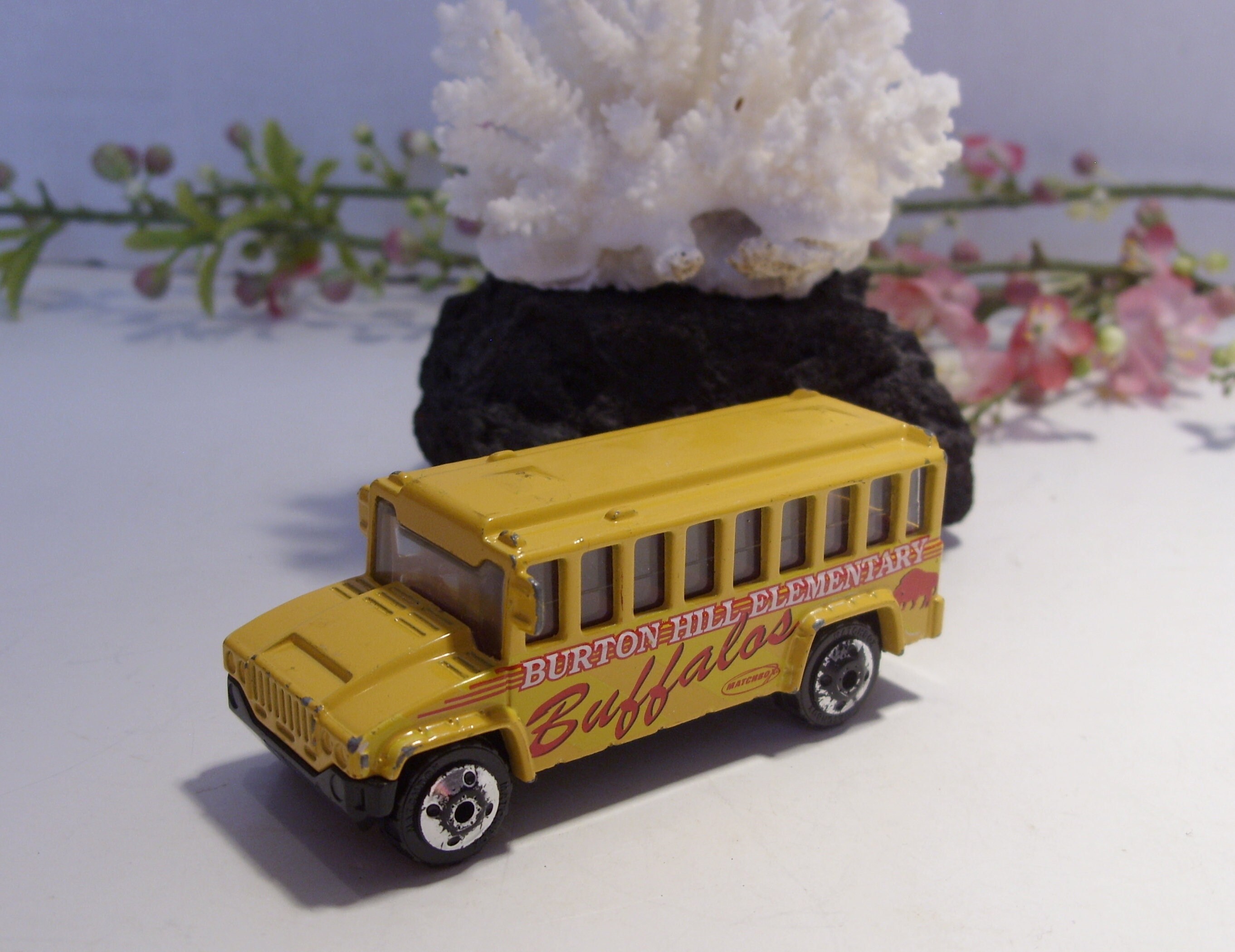 Matchbox Yellow School Bus Burton Hills Elementary With - Etsy