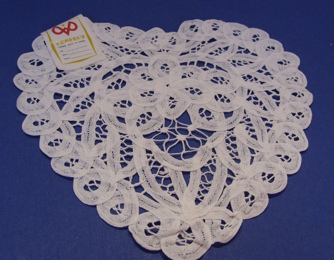 Battenberg Style White Lace Doilies Group of Twelve NOS - Etsy