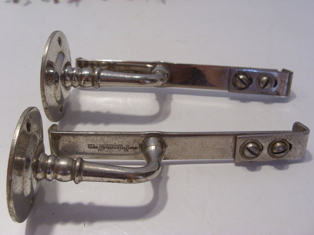 The Brasscrafters Antique 1906 Era Nickel Plated Bathroom Shelf ...