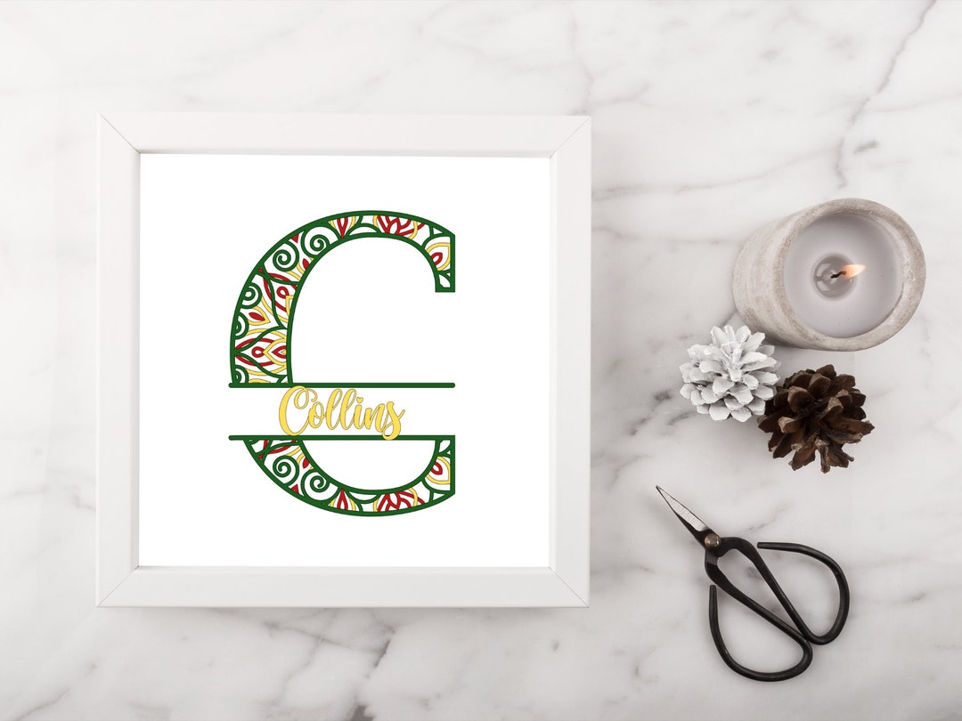 Custom Text Shadow Box 3D Paper Monogram With Vinyl Name - Etsy