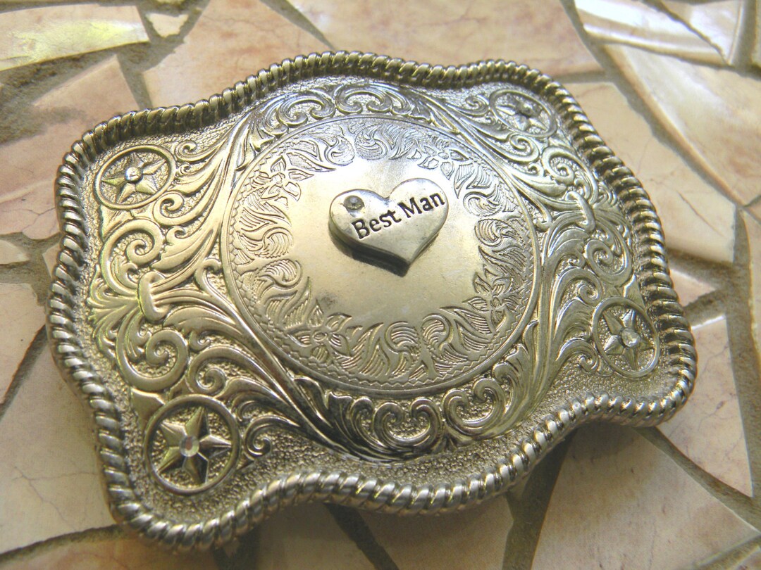 Best Man Belt Buckle, Best Man Gift, Western Wedding Gift, Country ...