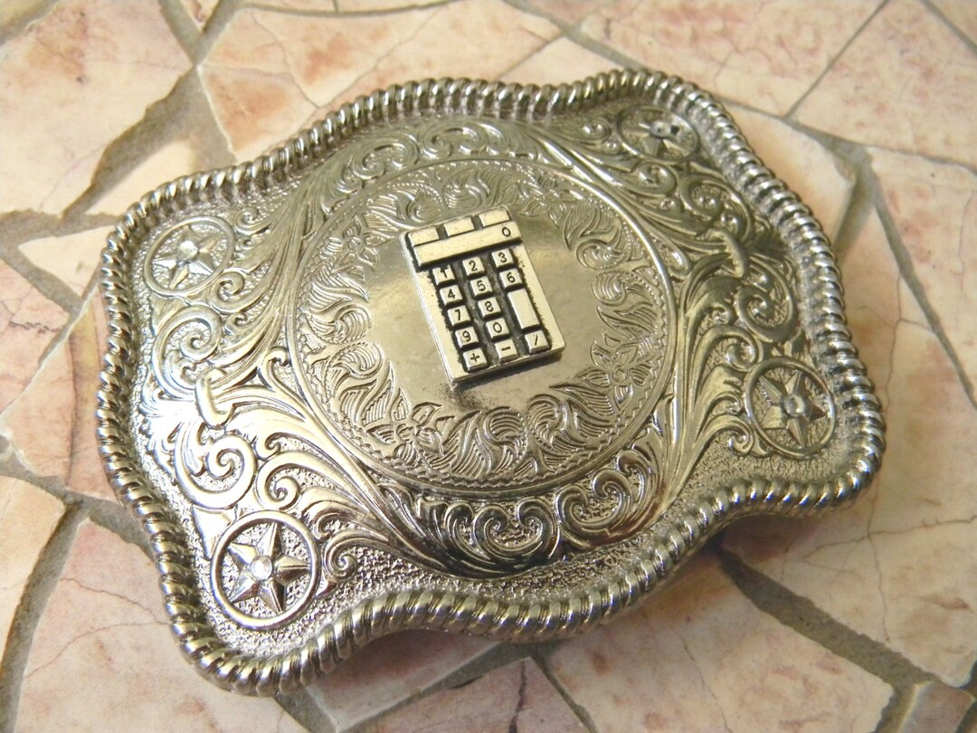 Math Teacher Gift, Calculator Belt Buckle, Accountant, College Student ...