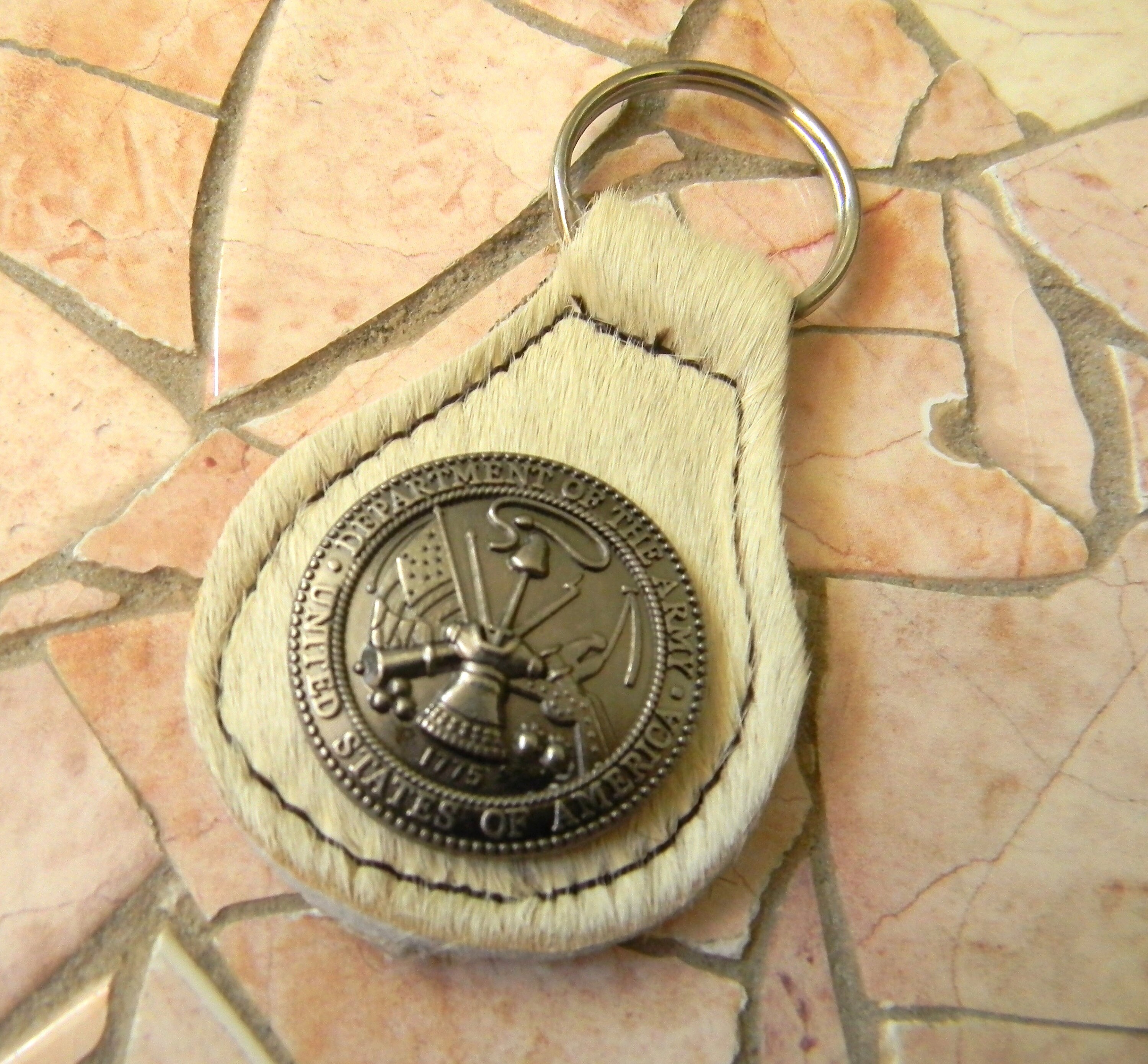 Army Concho Keychain Army Key Fob Key Ring Army Gifts | Etsy