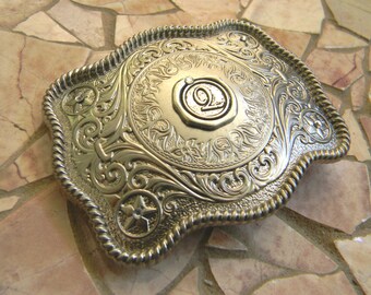 Monogram Letter M Belt Buckle Western Groomsmen Gift - Etsy