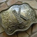 Letter K Personalized Silver Initial Monogram Belt Buckle, Rhinestone K ...