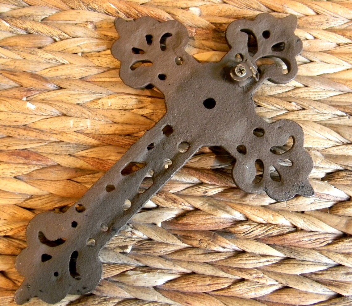 Cast Iron Cross, Police Officer Gifts, Christian Metal Wall Art ...