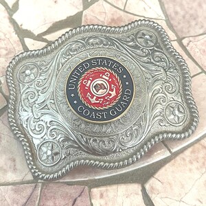 Coast Guard USCG Belt Buckle, Mens Womens Military Gift, Graduation ...