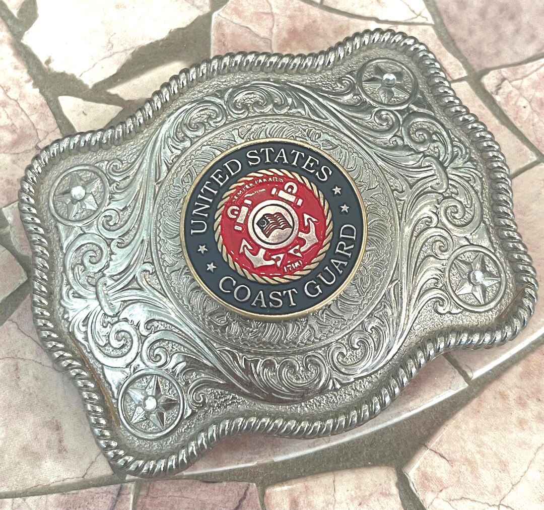 Coast Guard USCG Belt Buckle, Mens Womens Military Gift, Graduation ...