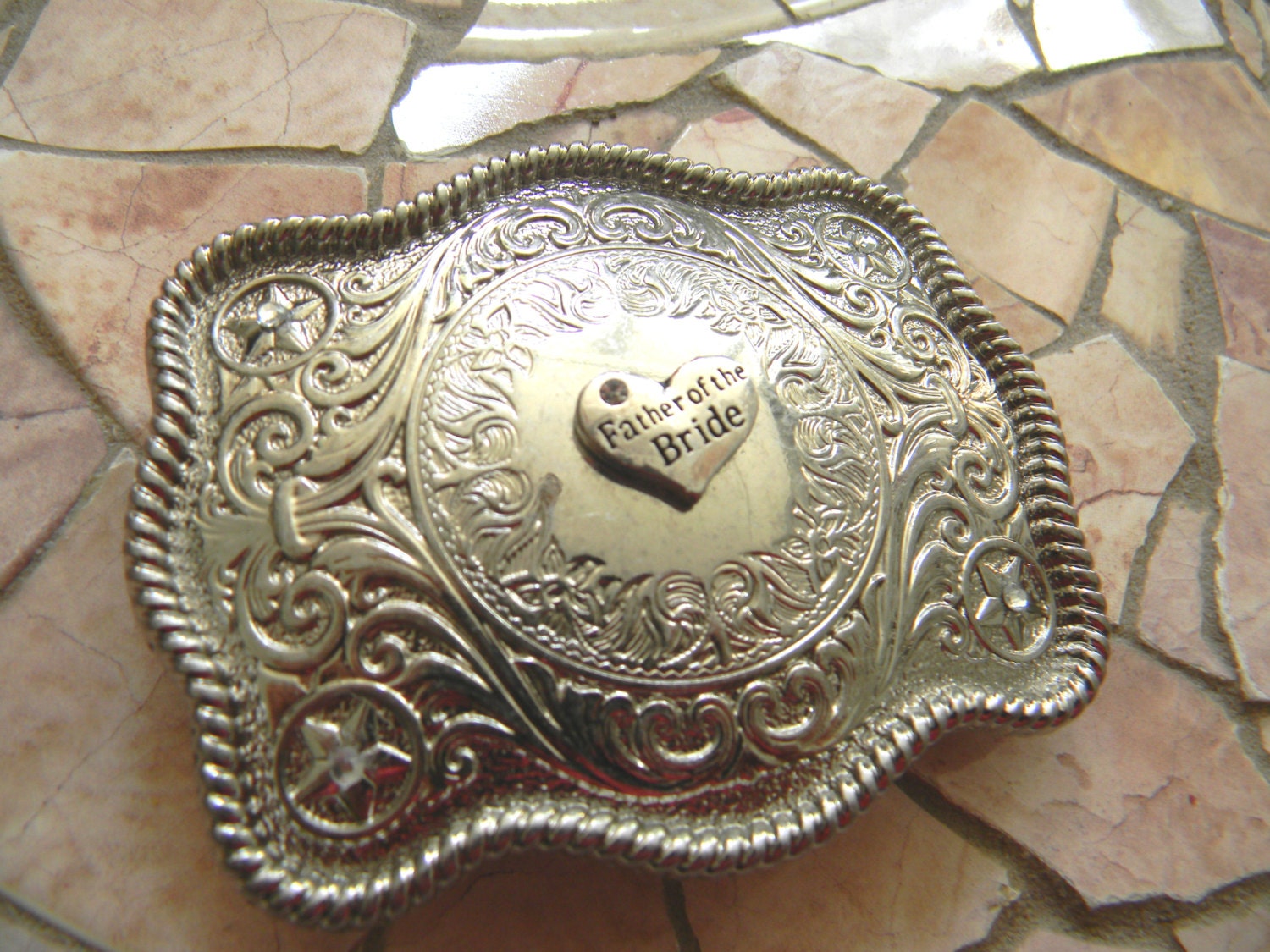 Father of the Bride Belt Buckle, Country Wedding Gift, Brides Dad, Men ...