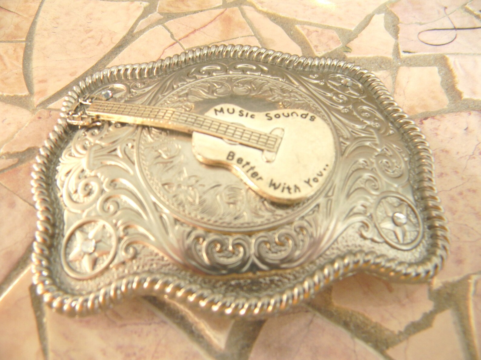 Guitar Belt Buckle, Guitarist, Band Player Gift, Musical Instruments ...