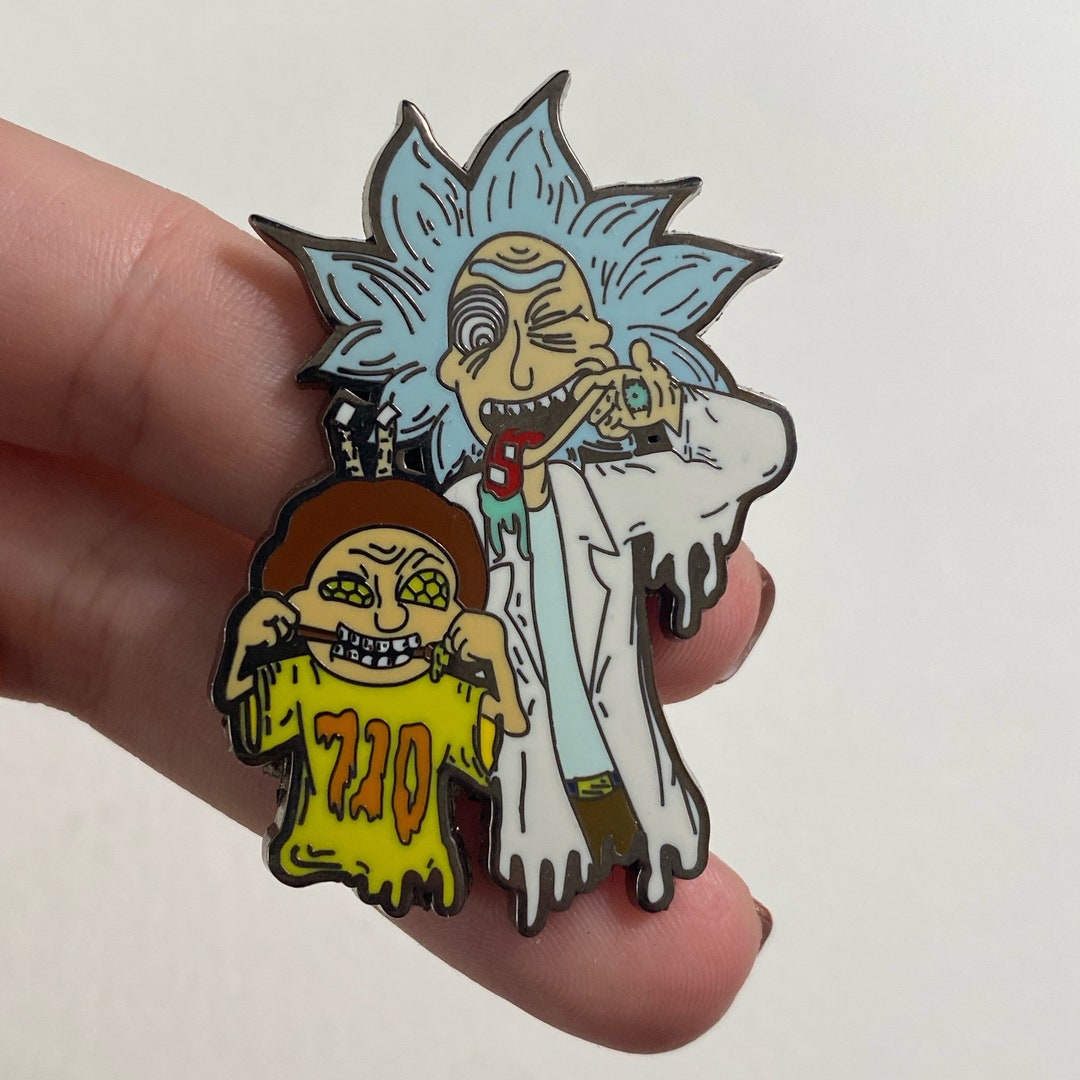 710 Trippy Rick and Morty Enamel Pin Rick Sanchez Festival Pin Trippy ...