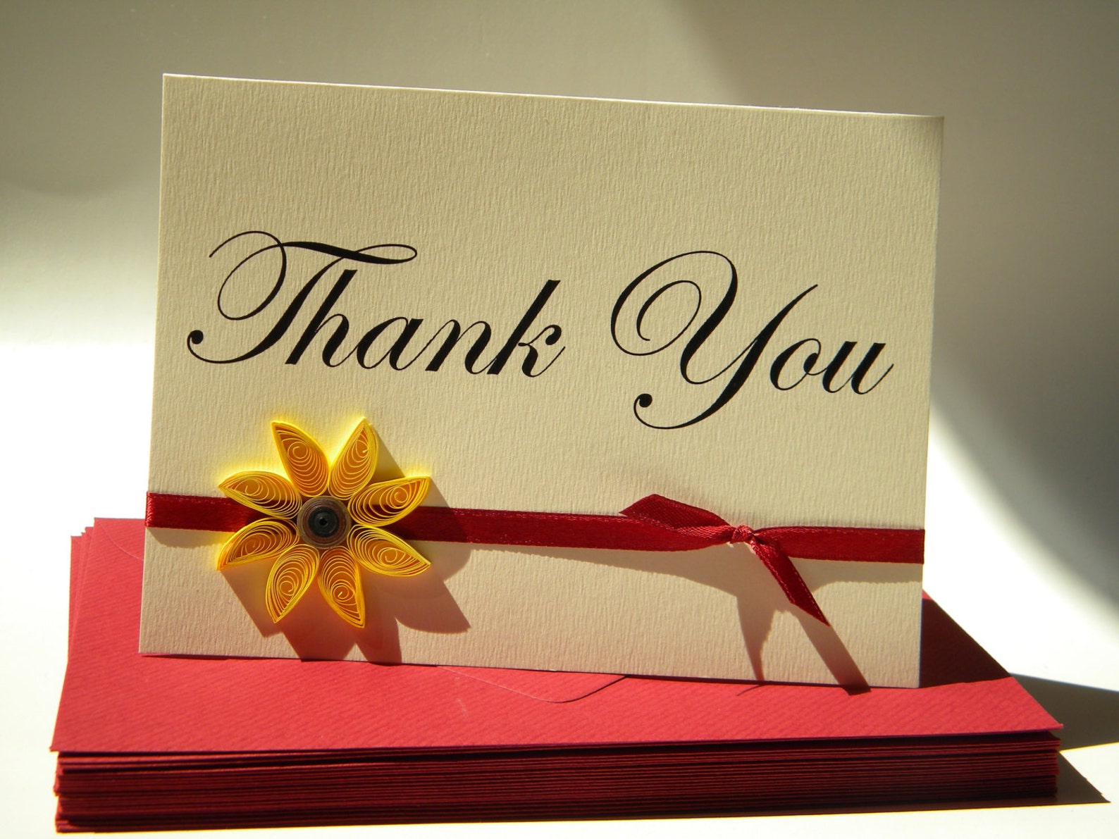 Sunflower Thank You Card Thank You Card Unique Thank You Etsy