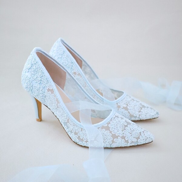 Lace Pumps - Etsy