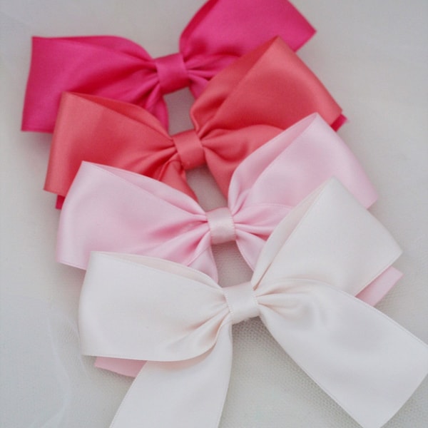 Pink Hair Bows - Etsy