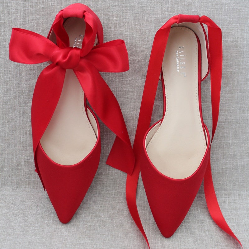 Red Bridal Shoes - Etsy