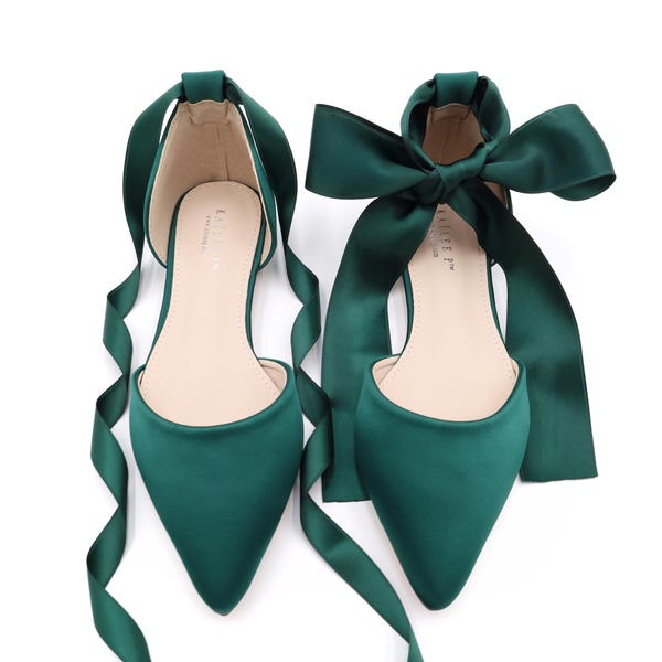 Emerald Green Shoes - Etsy UK