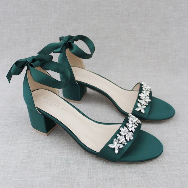 Floral Block Heels - Etsy