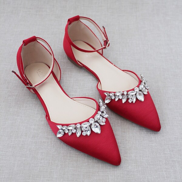 Red Bridal Shoes - Etsy