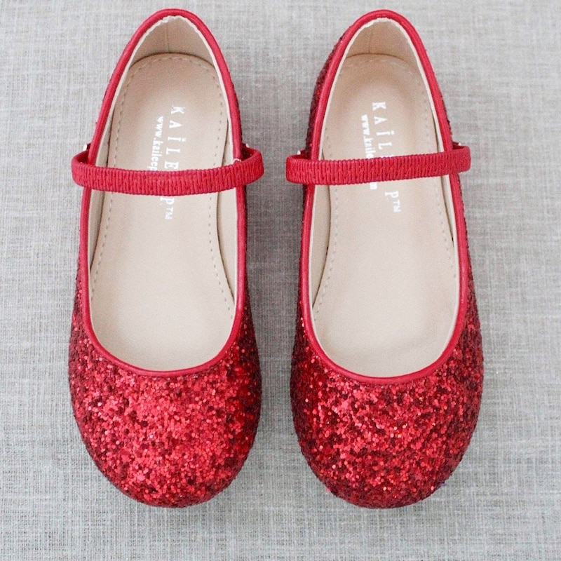Ruby Red Sparkle Shoes - Etsy