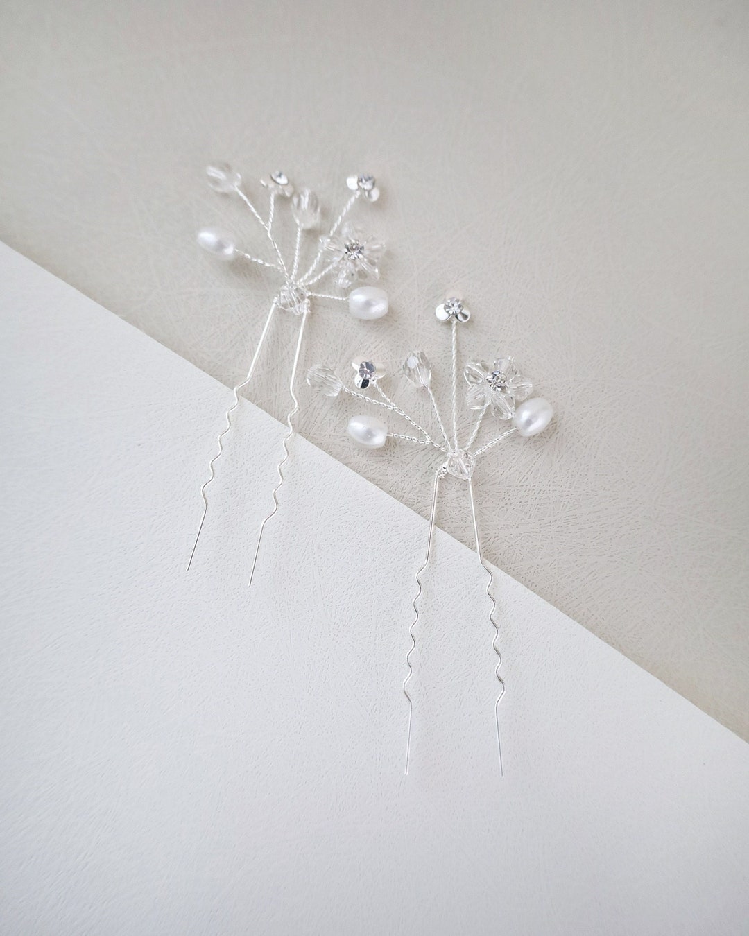 MALLORY Hair Pin, Wedding Hair Comb, Rhinestone Bridal Jewelry, Bride ...