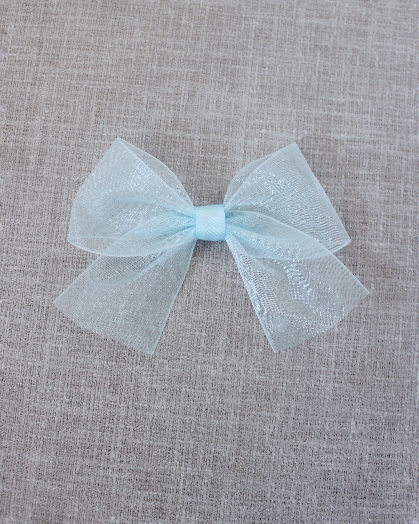 SHEER ORGANZA BOWS - Hair Clips, Holiday Hair Bows, Flower Girls Bows ...