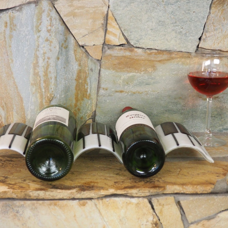 Fused Glass Wine Bottle - Etsy
