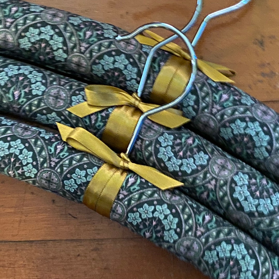William Morris Fabric Padded Clothes Hangers, Women’s or Men’s Gift ...