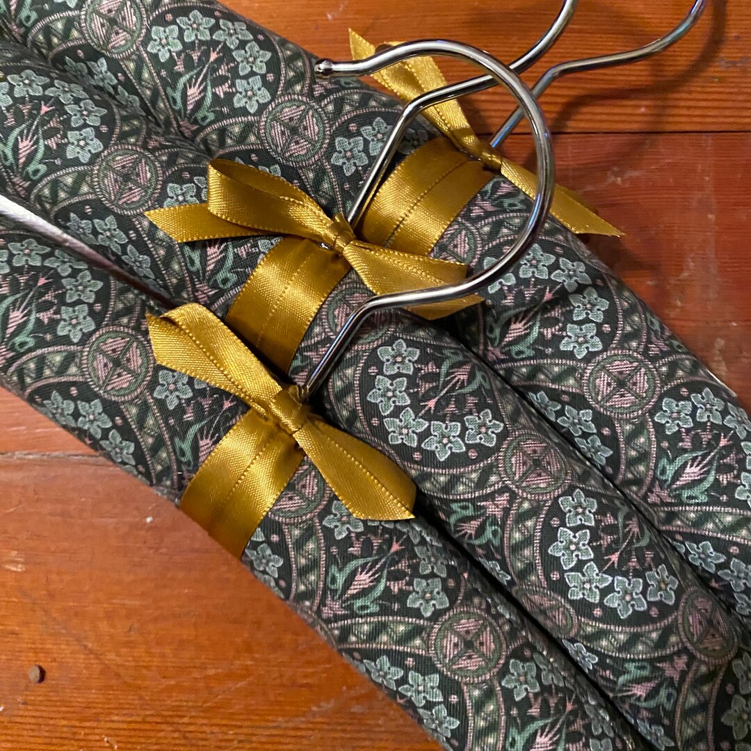 William Morris Fabric Padded Clothes Hangers, Women’s or Men’s Gift ...
