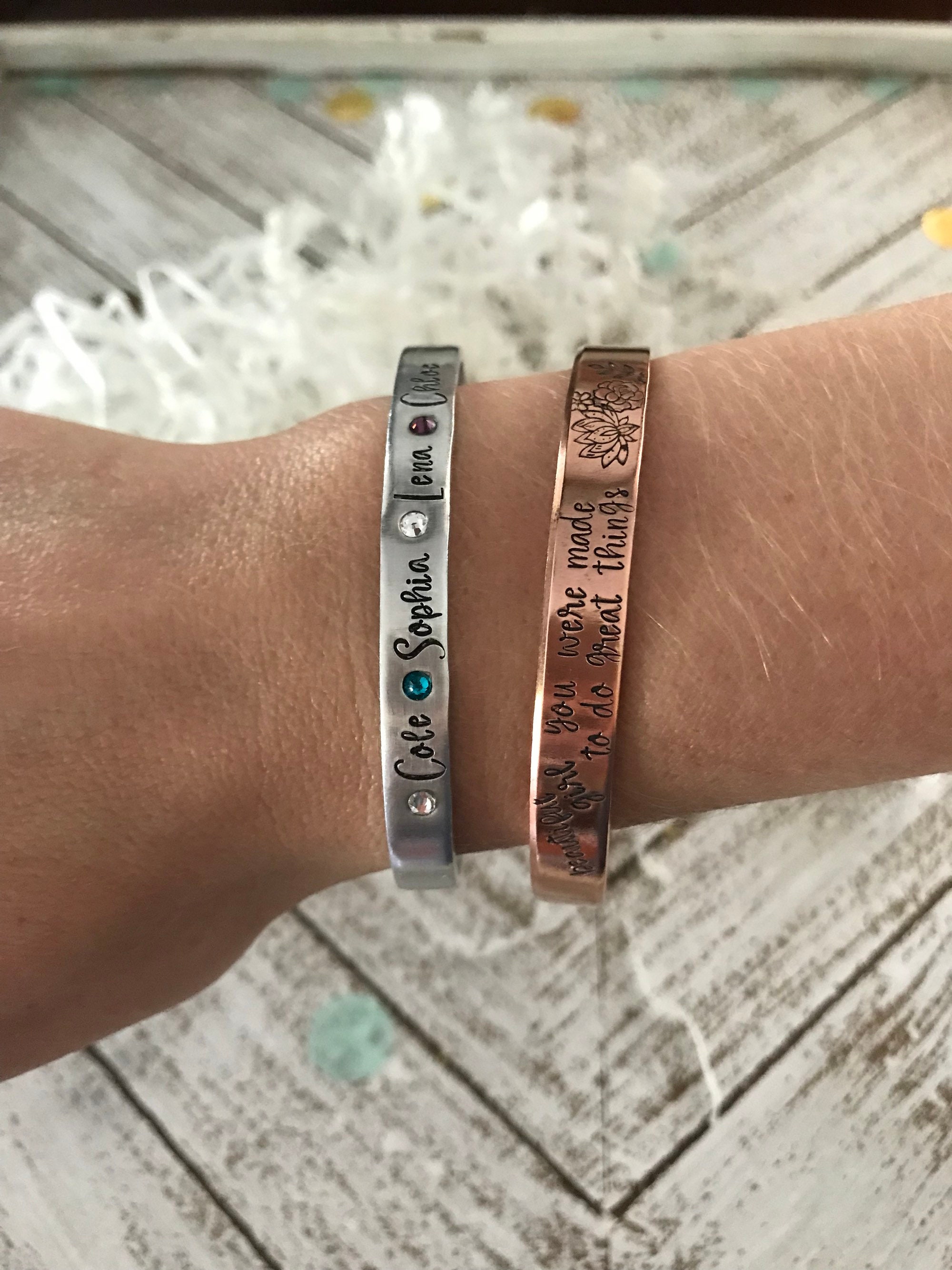 BLESSED Bracelet--blessed Jewelry--copper Bracelet--christian Jewelry ...