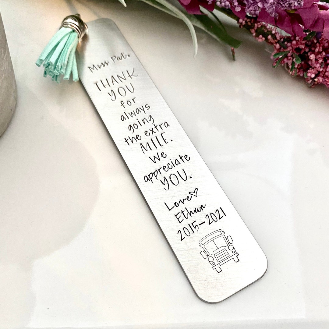 Thank You for Going the Extra Mile--bus Driver Appreciation Gift--bus ...