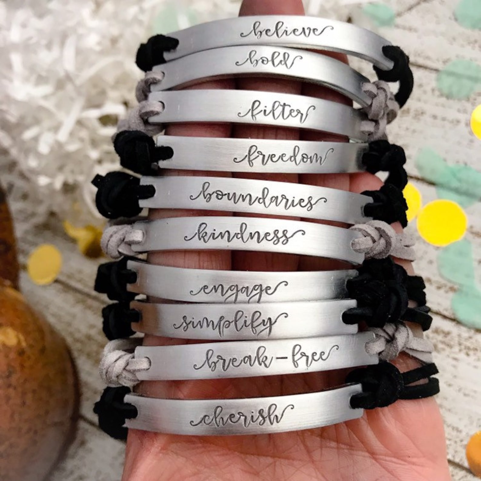 Word Braceletcustom Word Braceletyour Word Bracelet - Etsy