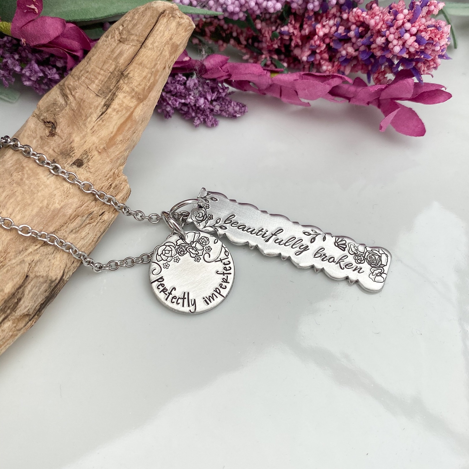 Perfectly Imperfect—beautifully Broken—beautiful Mess Necklace ...